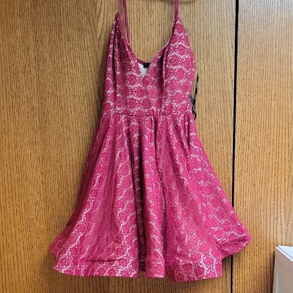Papaya | Dresses | Papaya Pink Fit And Flare Cocktail Dress | Poshmark